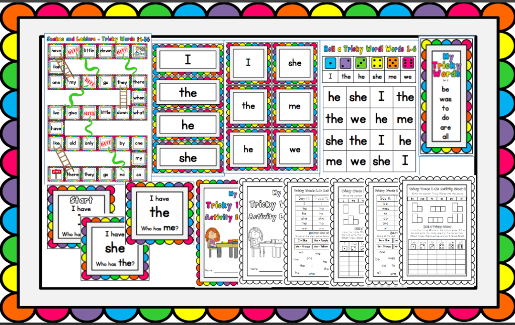 Tricky words, sight words – Mrs. Ruth's Class