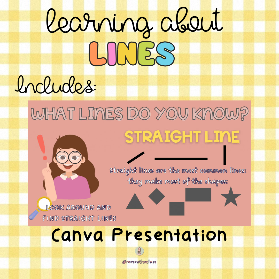 Learning about lines – Mrs. Ruth's Class